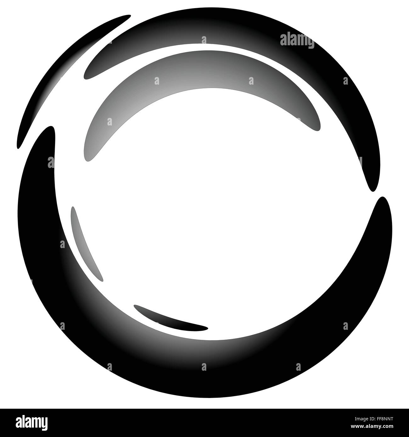 Abstract circular blob element with gradient fill Stock Vector Image ...