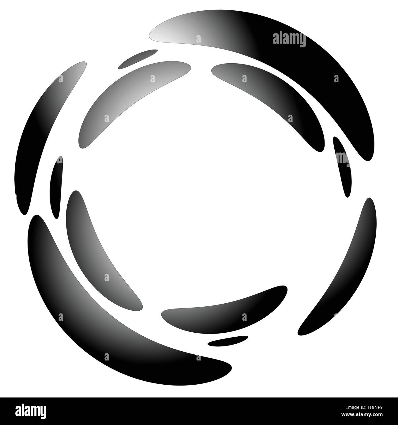 Abstract circular blob element with gradient fill Stock Vector Image ...