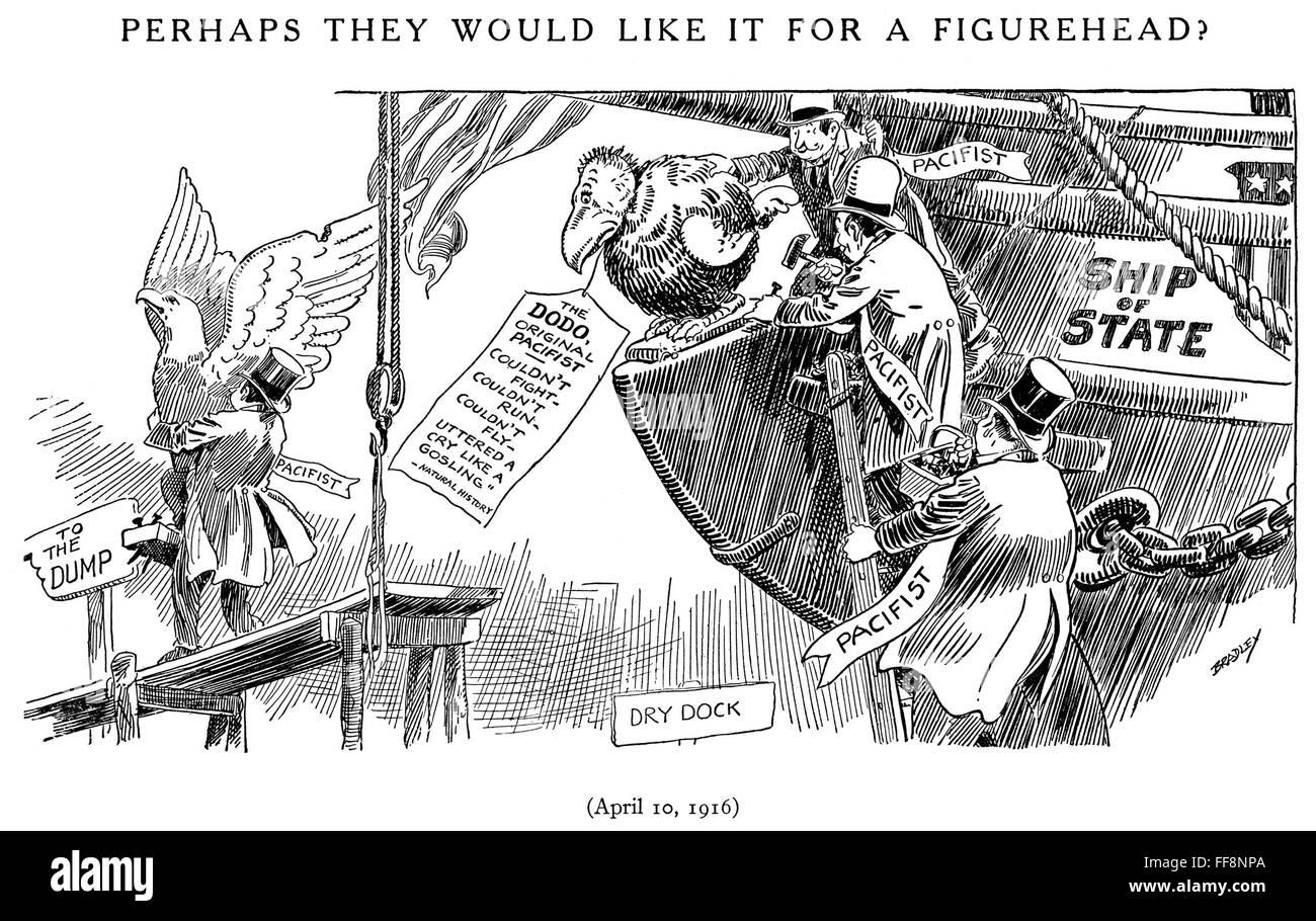 WORLD WAR I: CARTOON, 1916. /n'Perhaps They Would Like it for a ...