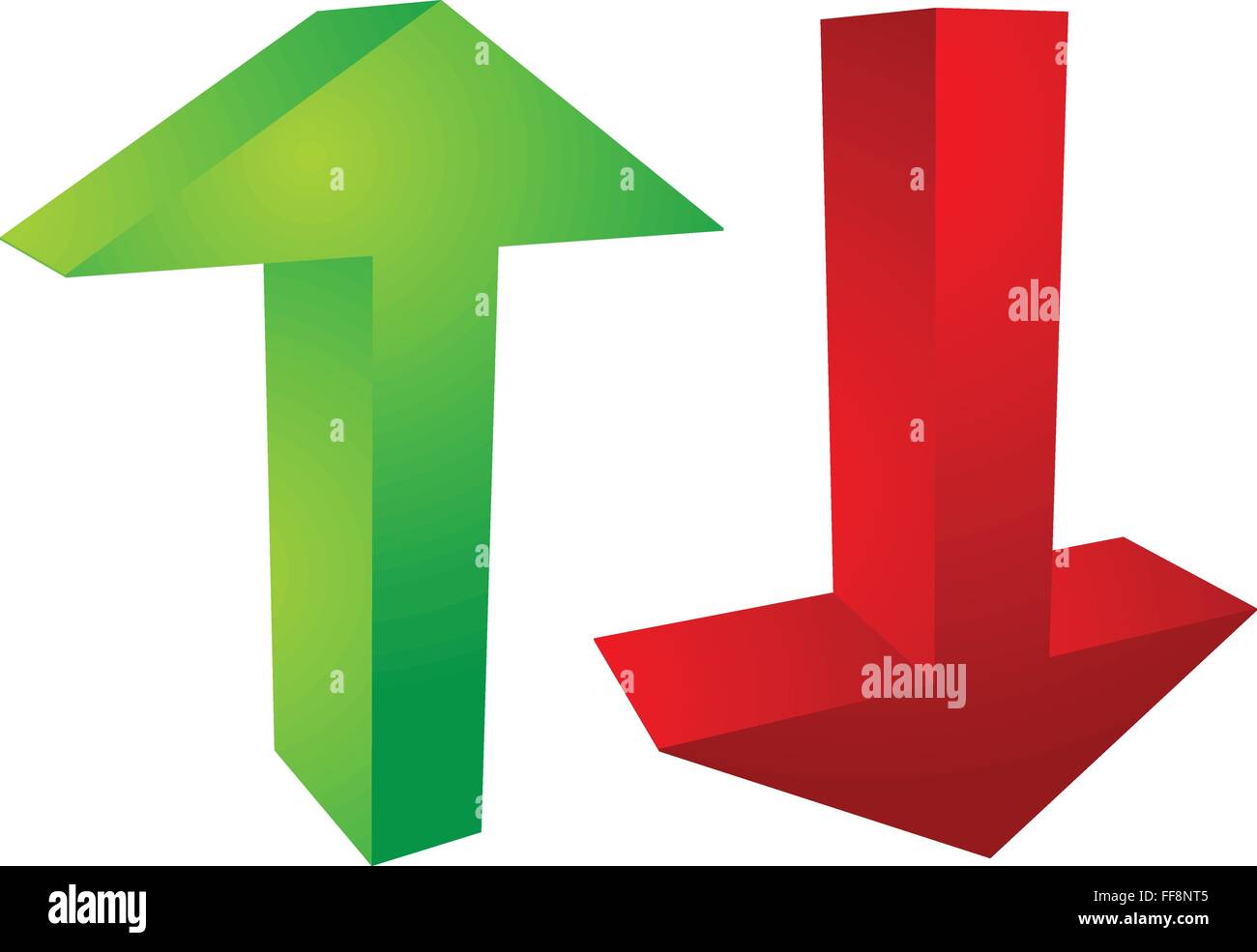 Upside down arrow Stock Vector Images - Alamy