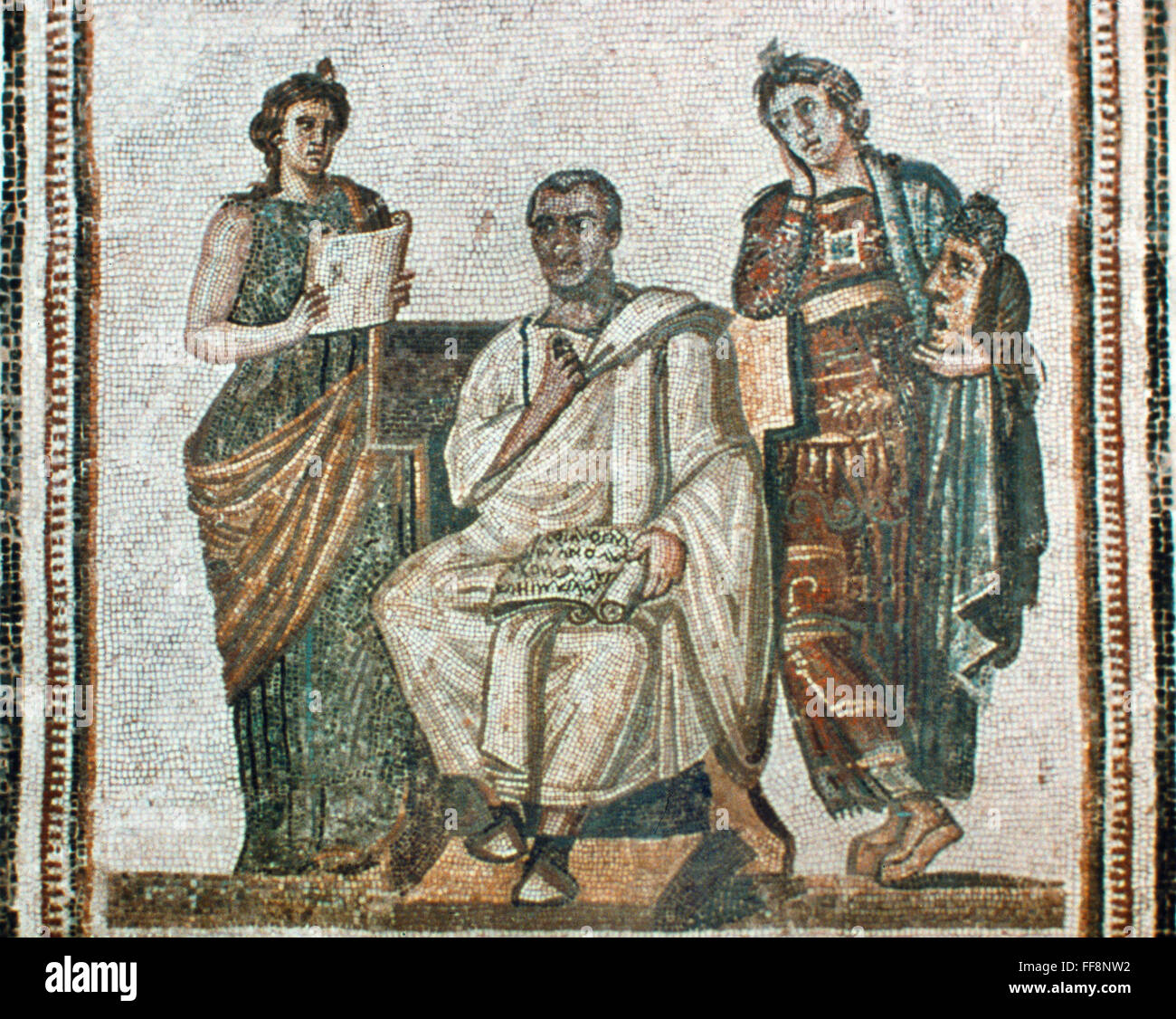 VIRGIL (70-19 B.C.). /nRoman poet. Between the muses of history and ...