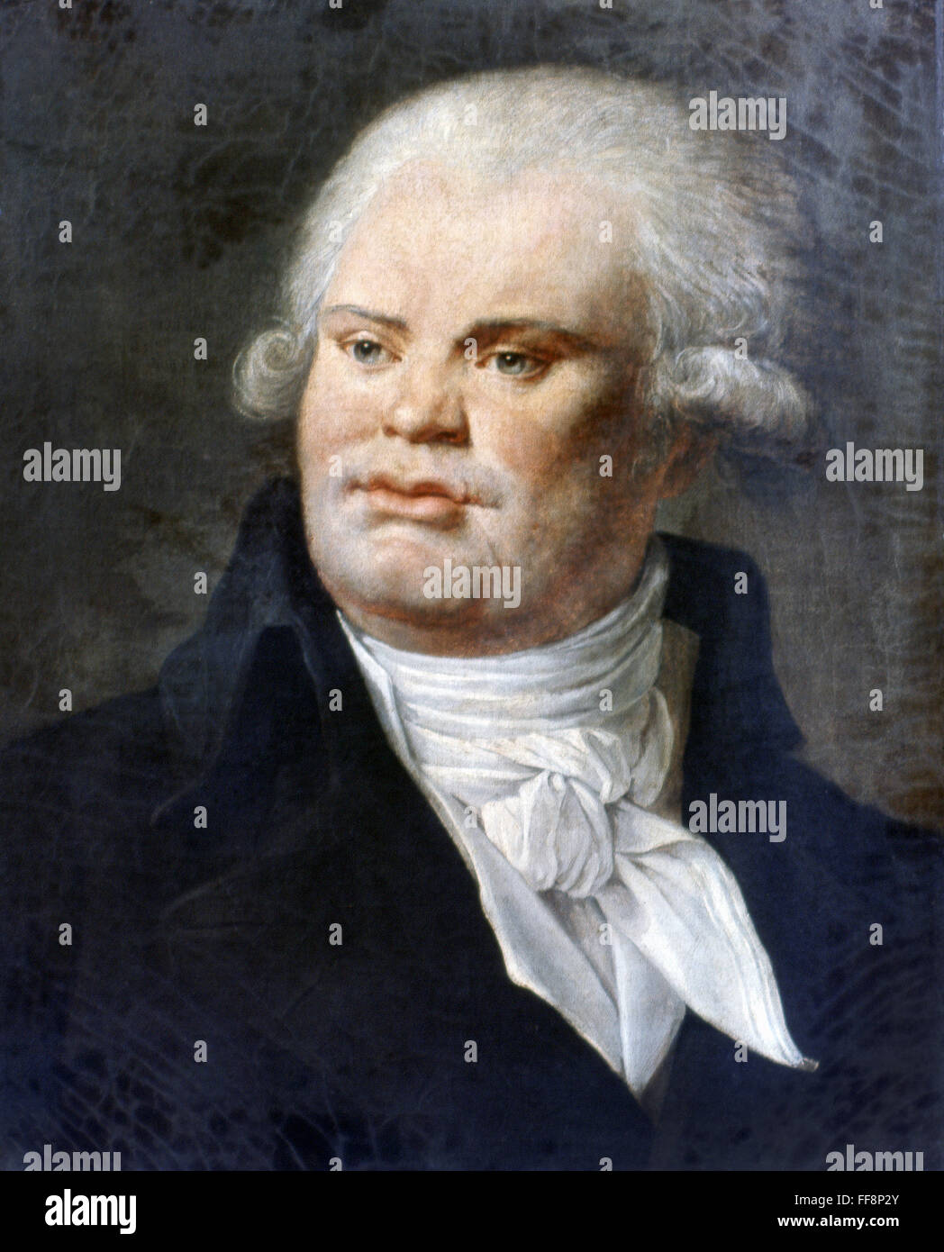 GEORGES-JACQUES DANTON /n(1759-1794). French revolutionary leader. Oil ...