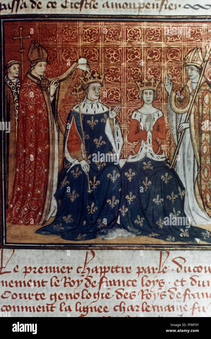 KING LOUIS VIII (1187-1226). /nThe coronation of King Louis VIII of ...
