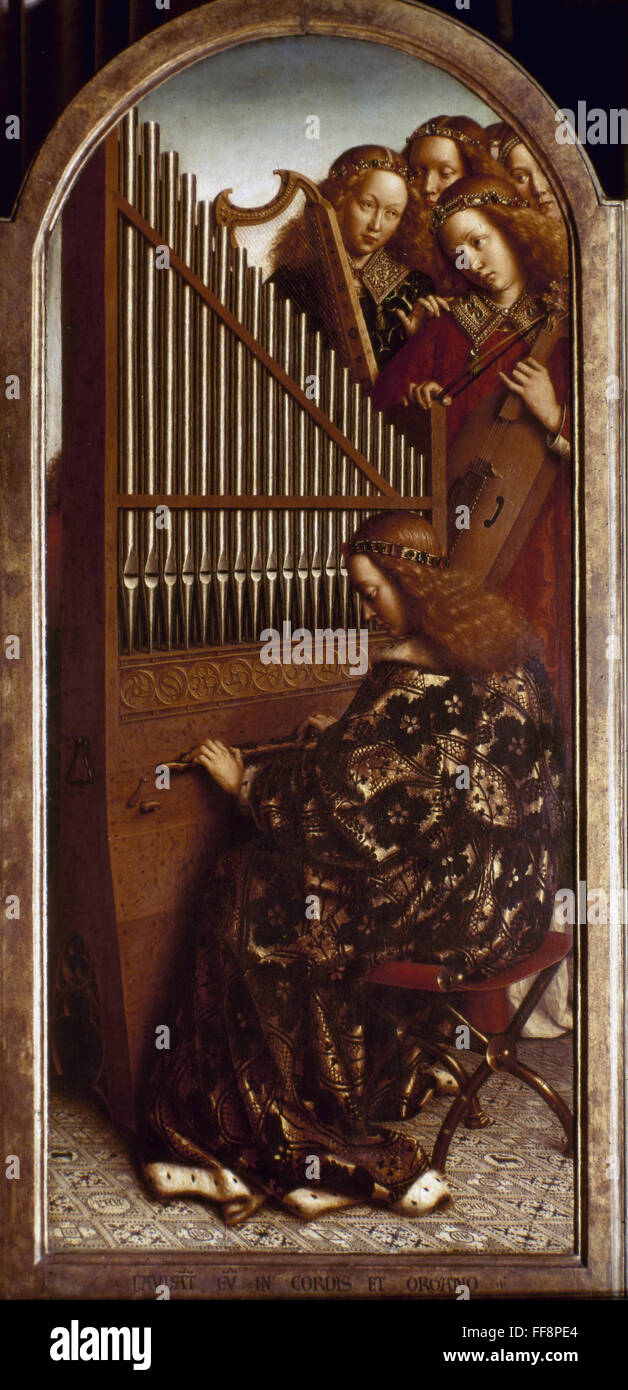 ANGELS WITH INSTRUMENTS. /nAngels with Musical Instruments. Panel from ...