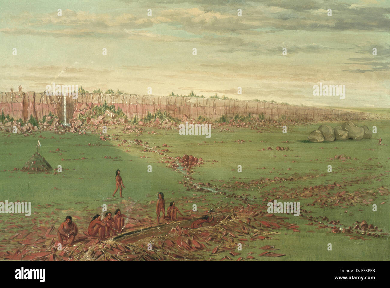 CATLIN: QUARRY, 1836. /nPipestone Quarry on the Coteau des Prairies ...