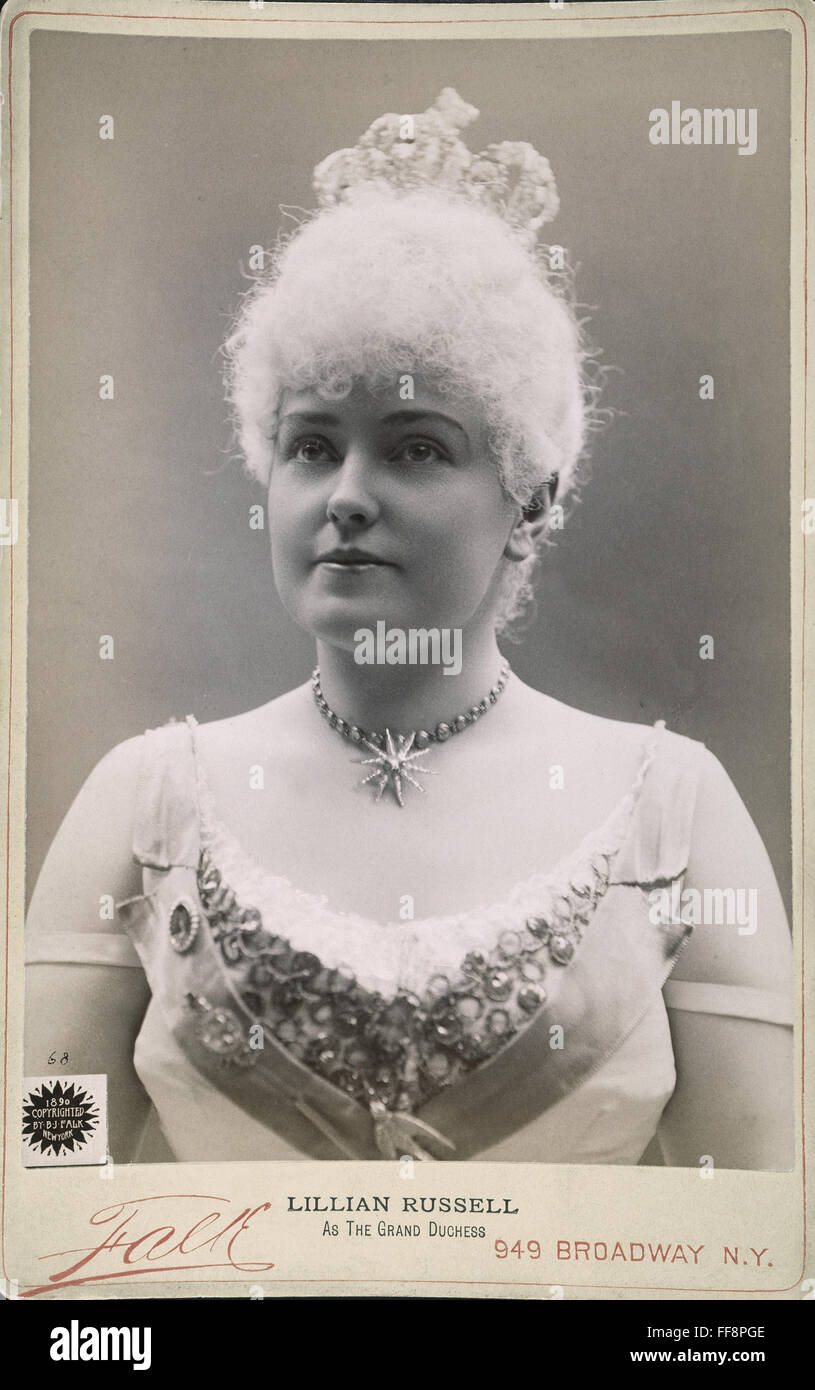 LILLIAN RUSSELL (1861-1922). /nNΘe Helen Louise Leonard. American ...