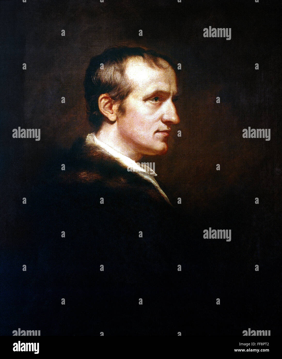 WILLIAM GODWIN (1756-1836). /nEnglish philosopher and writer. Oil on ...
