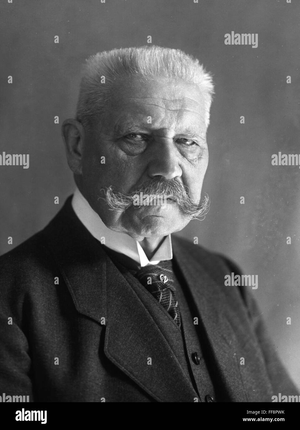 PAUL VON HINDENBURG /n(1847-1934). German general and president Stock ...