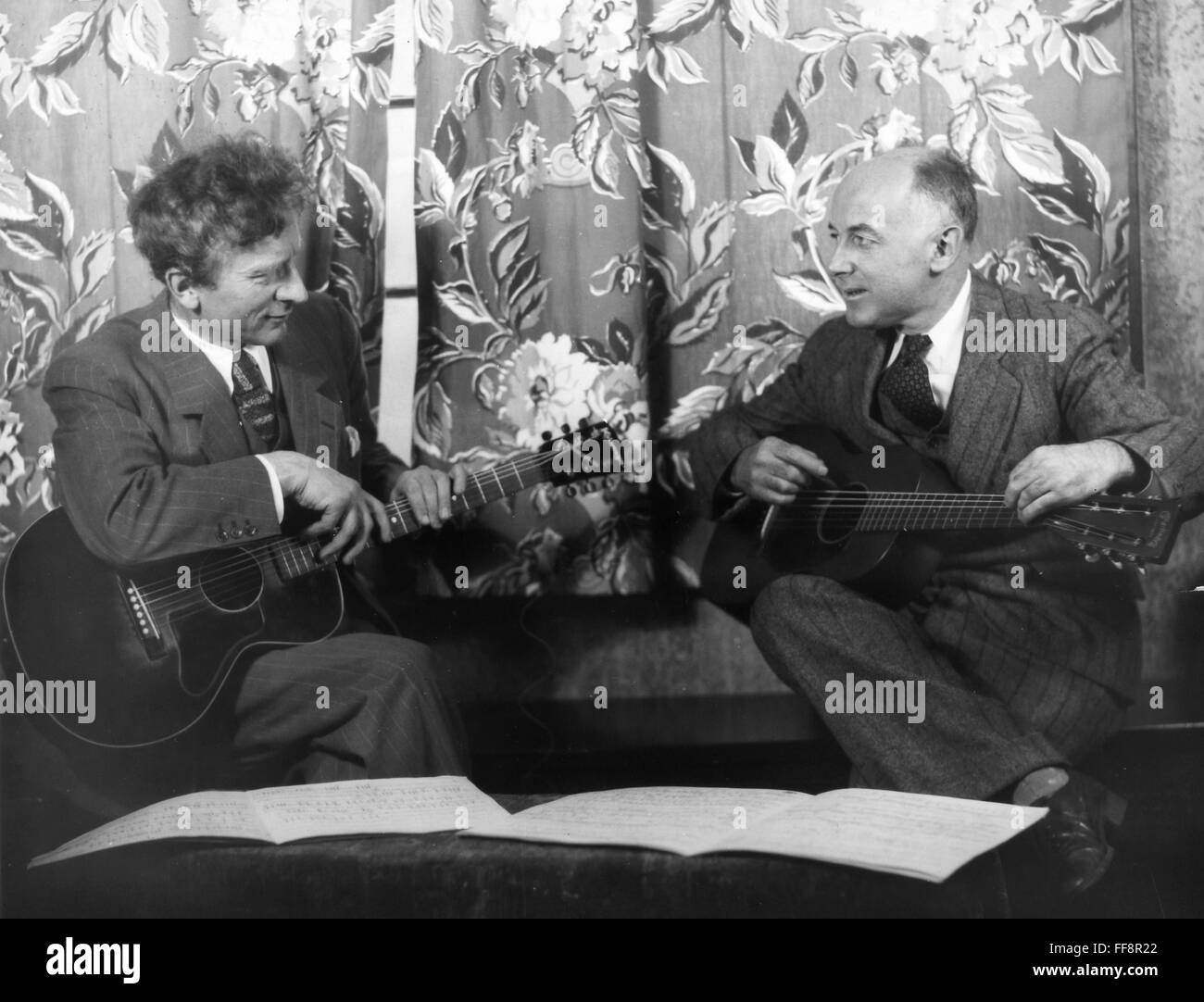 GRAINGER AND COWELL, 1941. /nPercy Grainger (left) and Henry Cowell ...