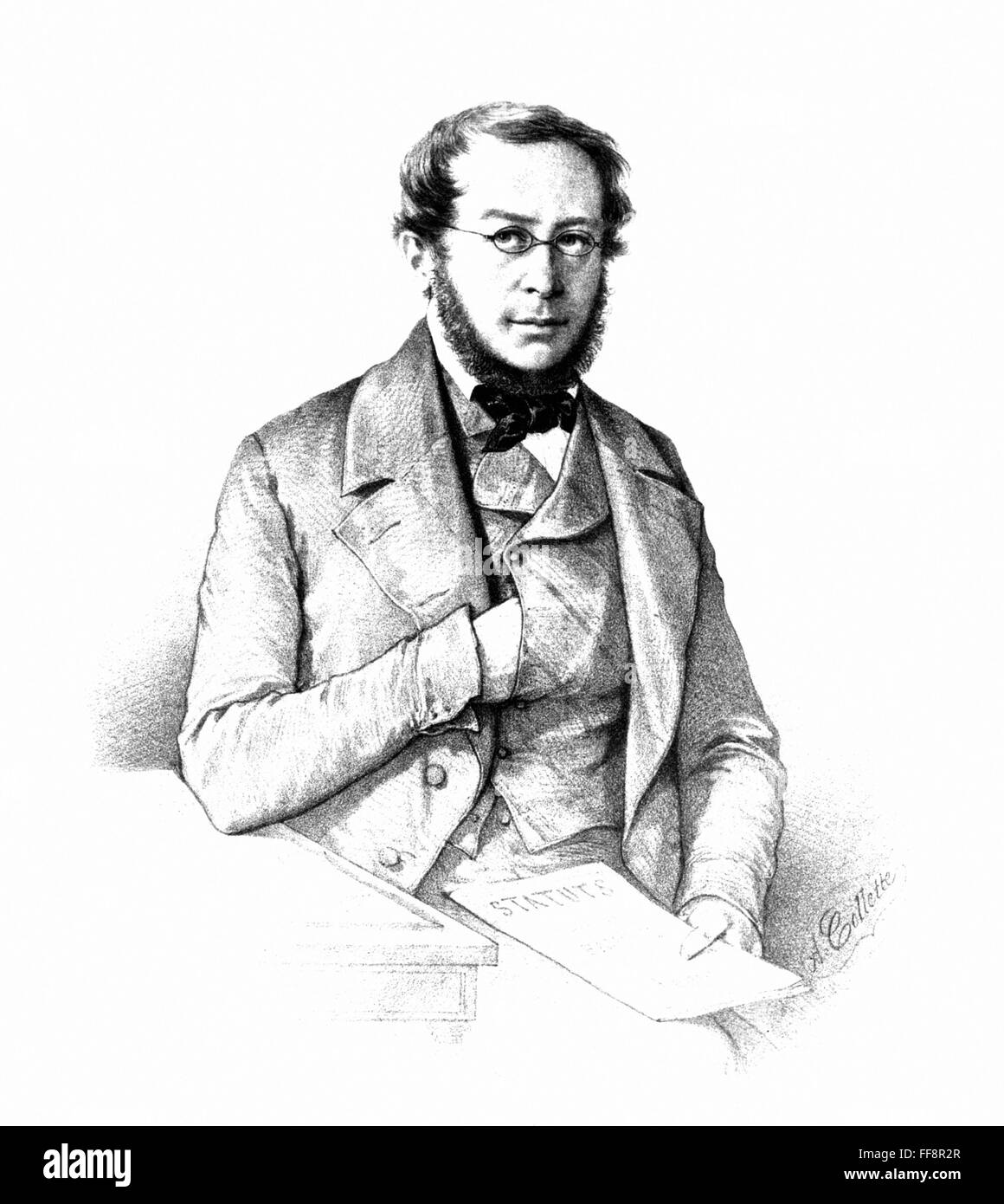 PIERRE JOSEPH PROUDHON /n(1809-1865). French journalist and politician ...