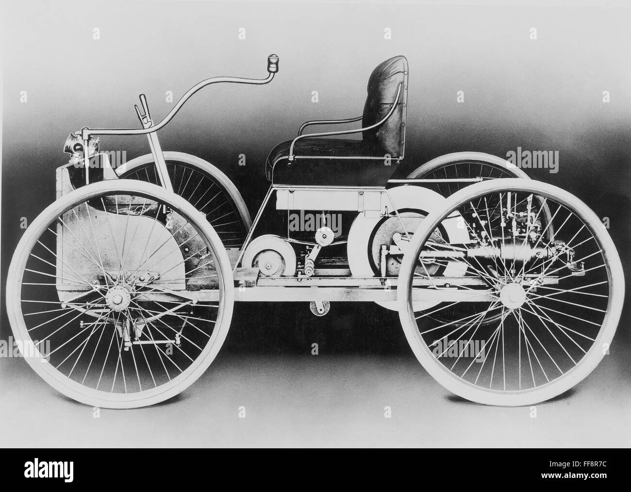 AUTOMOBILE: AN 1896 FORD. /nThe Quadricycle of 1896, the first ...