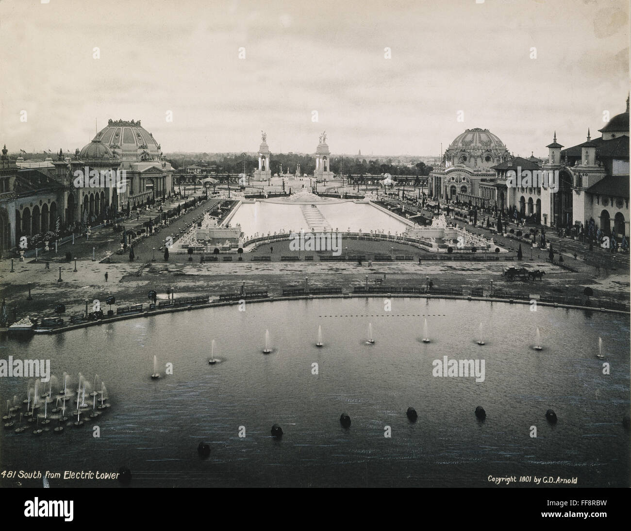 PAN-AMERICAN EXPO, 1901. /nLooking south from the Electric Tower at the ...