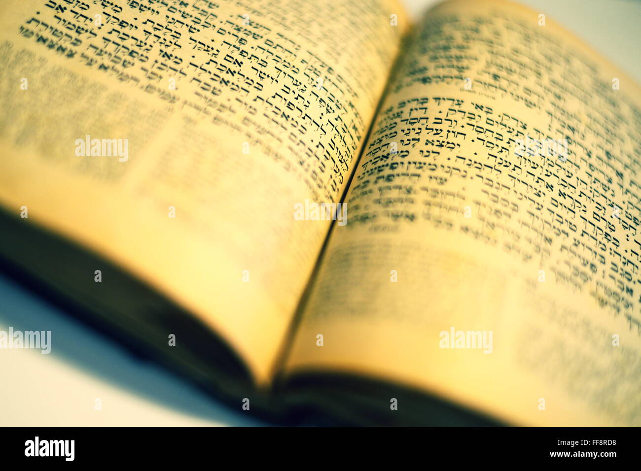 nice old jewish book from 19th centrury from Prague Stock Photo - Alamy