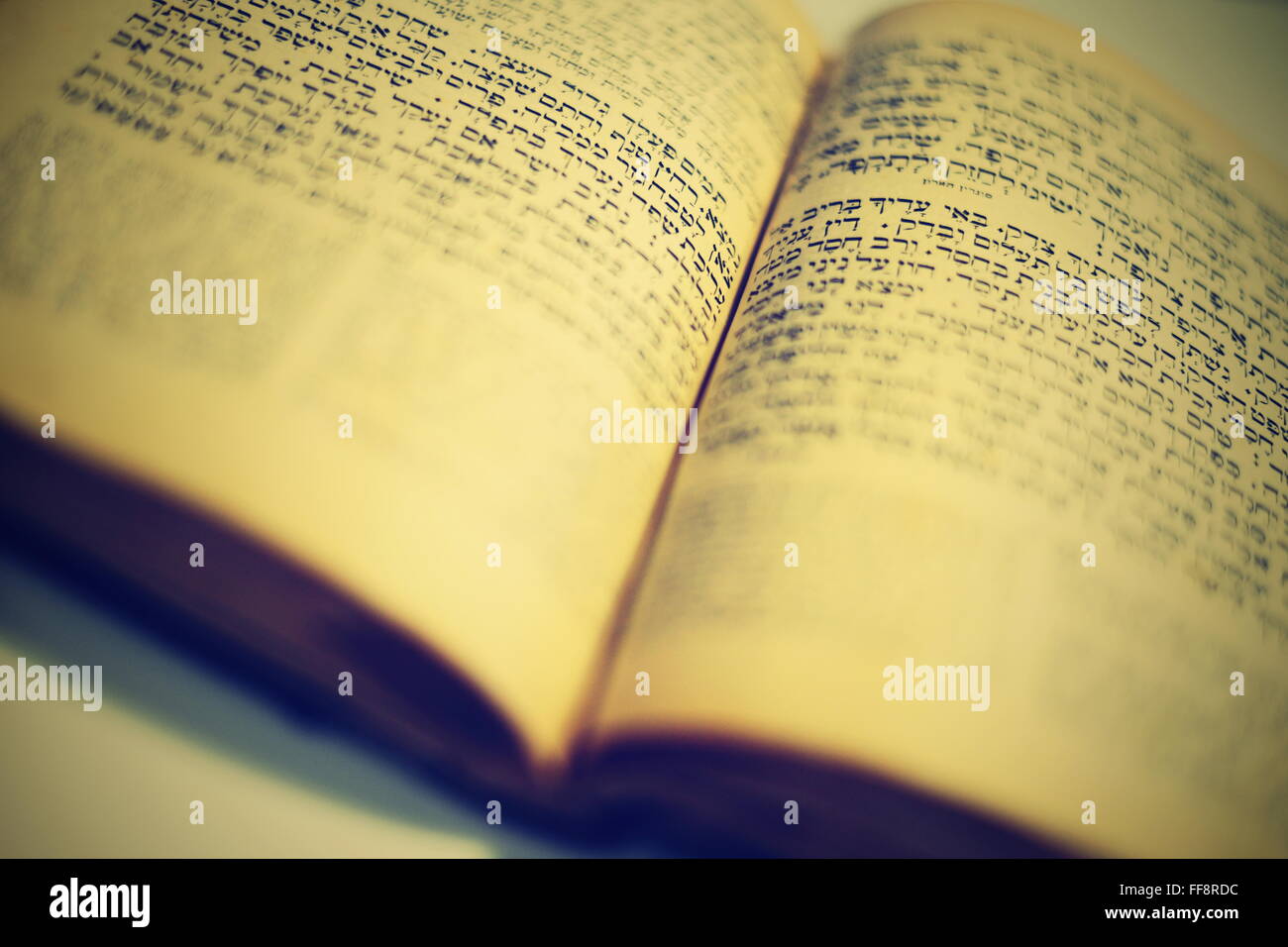 nice old jewish book from 19th centrury from Prague Stock Photo - Alamy