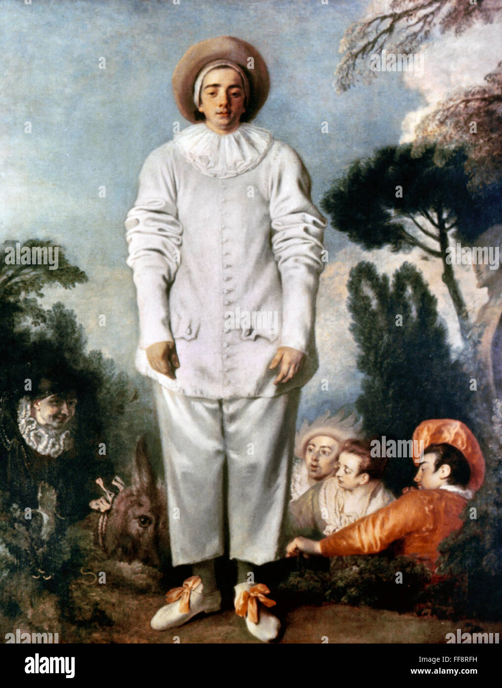 WATTEAU: PIERROT. /nPierrot, formerly known as Gilles. Oil on canvas ...