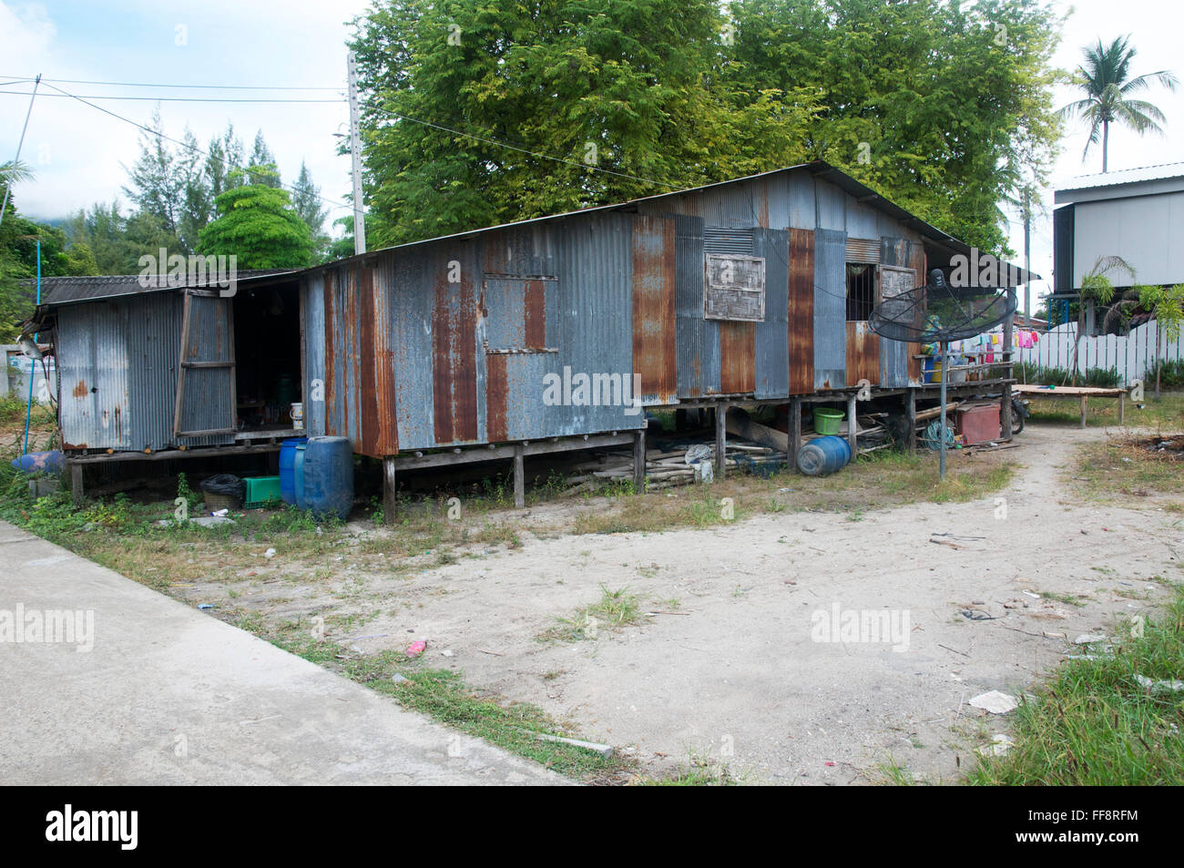 simple house, basic living accomodation Stock Photo - Alamy