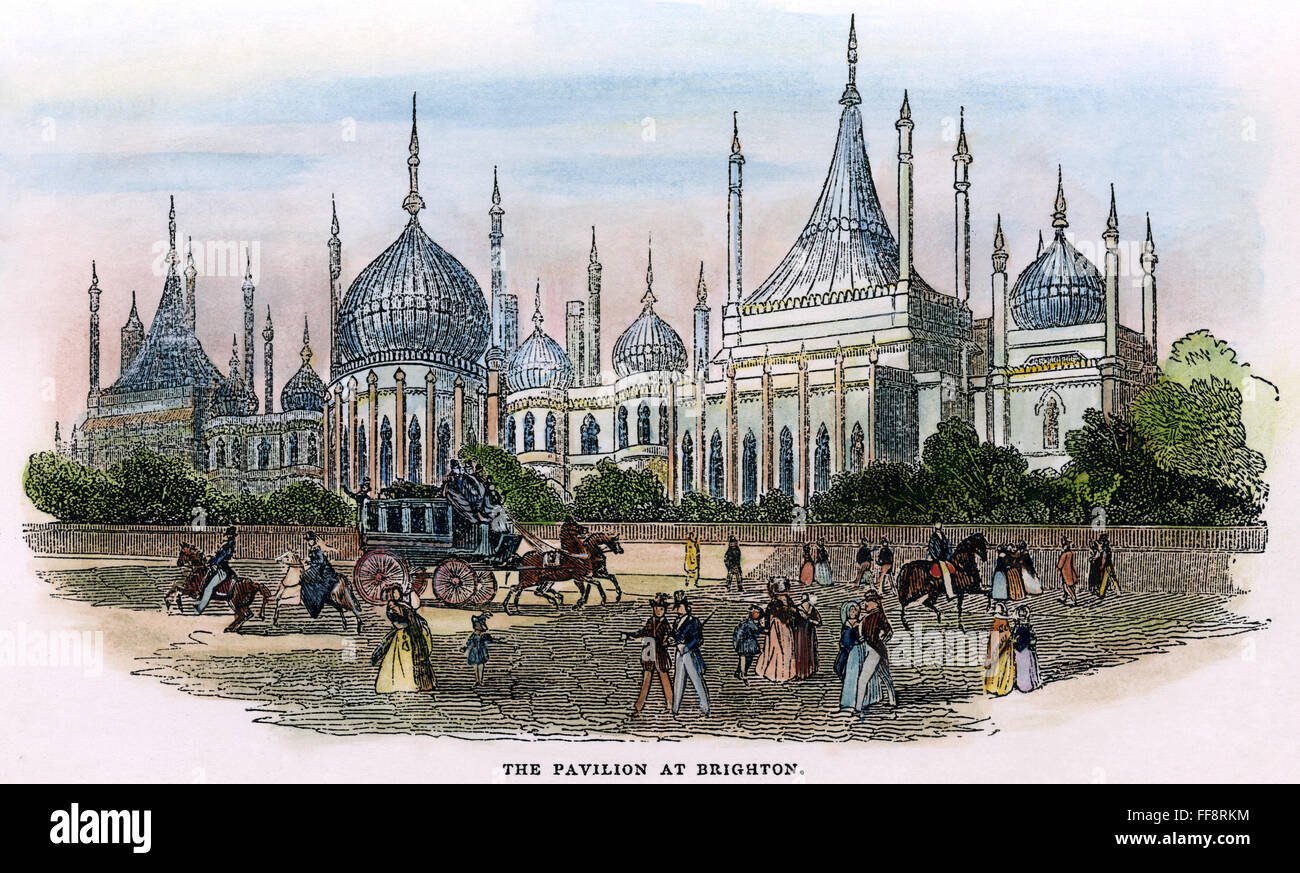 BRIGHTON PAVILION, 1842. /nThe Royal Pavilion at Brighton, England ...