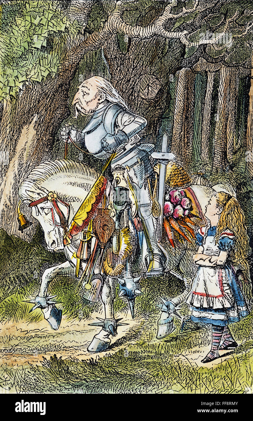 DODGSON: LOOKING GLASS. /nAlice and the White Knight. After the design ...