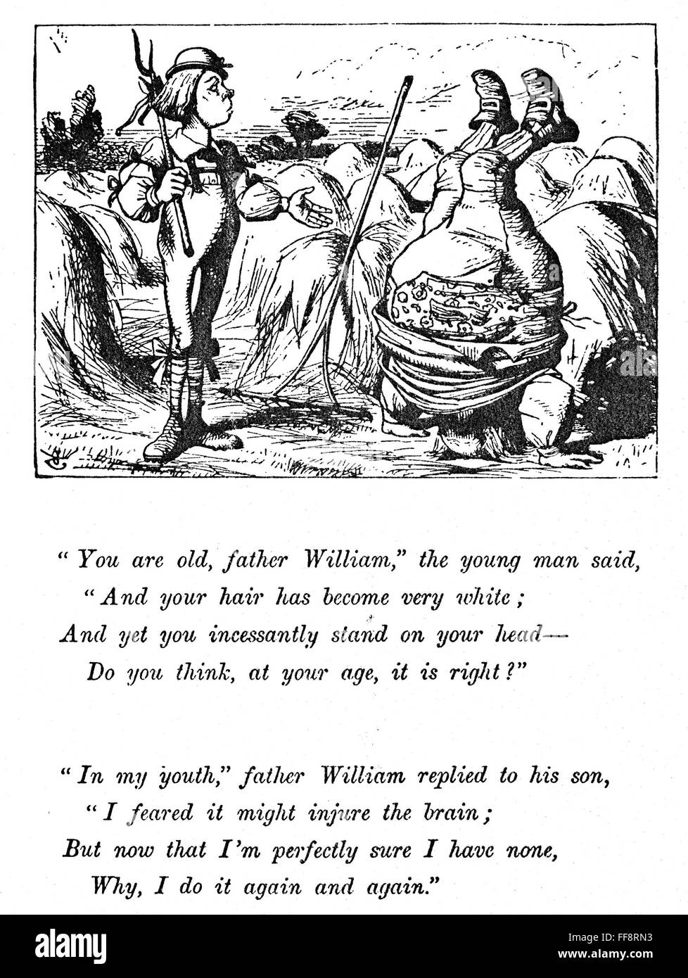 CARROLL: ALICE, 1865. /n'You are old, Father William' (Advice from a ...