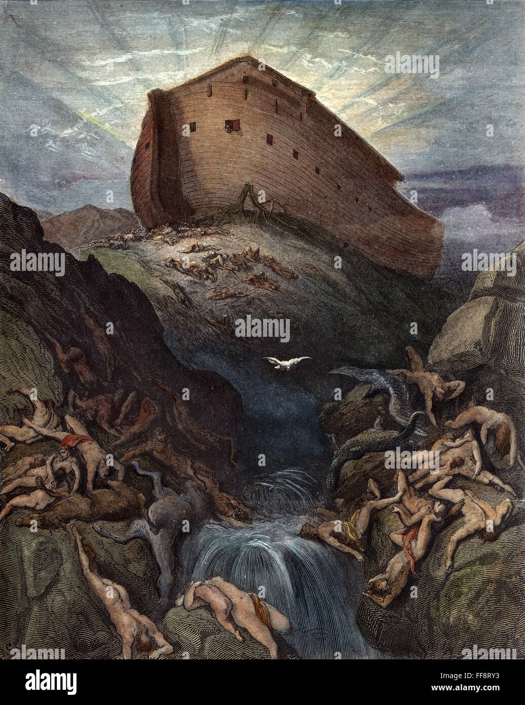 NOAH'S ARK. /nThe Dove sent forth from Noah's Ark (Genesis 8:11 ...