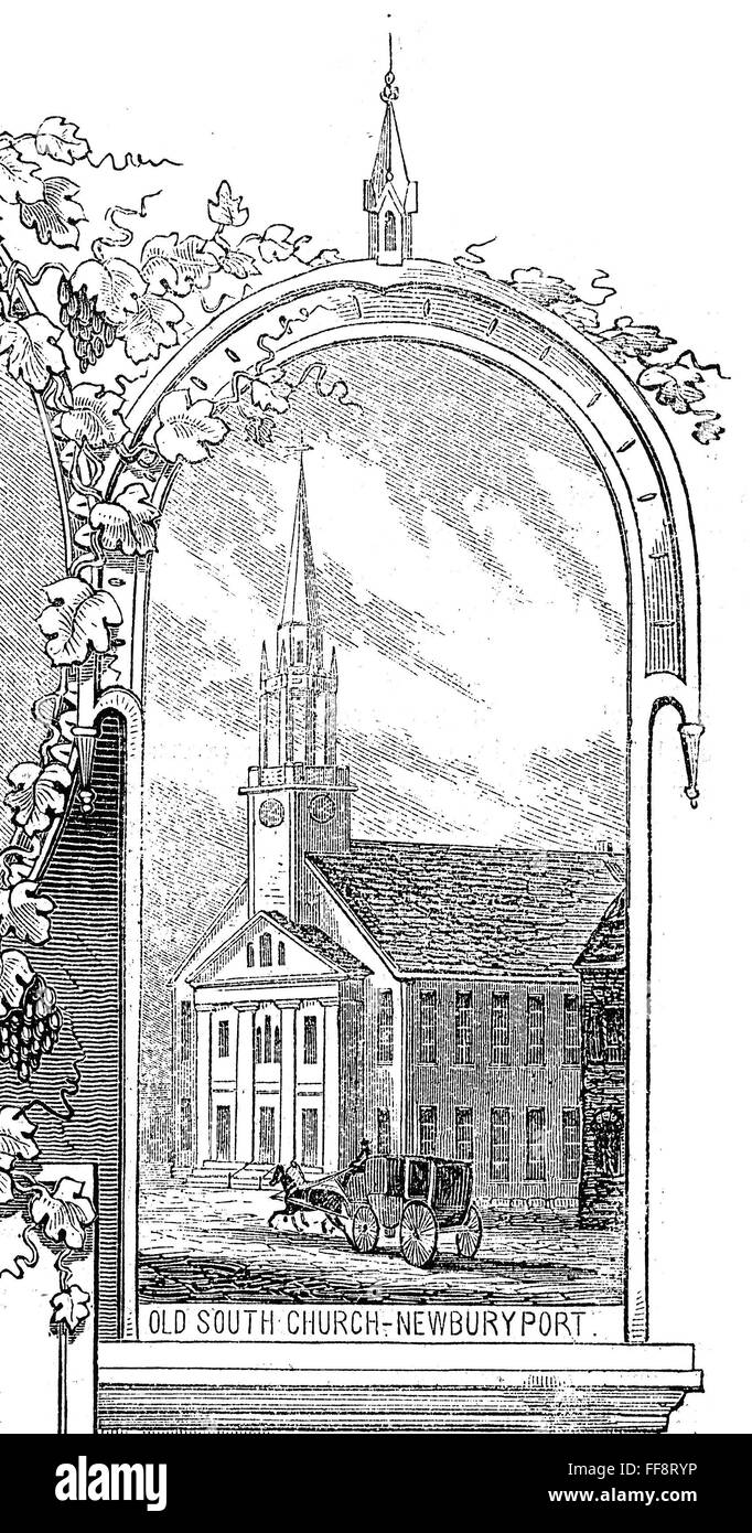 WHITEFIELD: CHURCH. /nOld South Church at Newburyport, Masachusetts ...