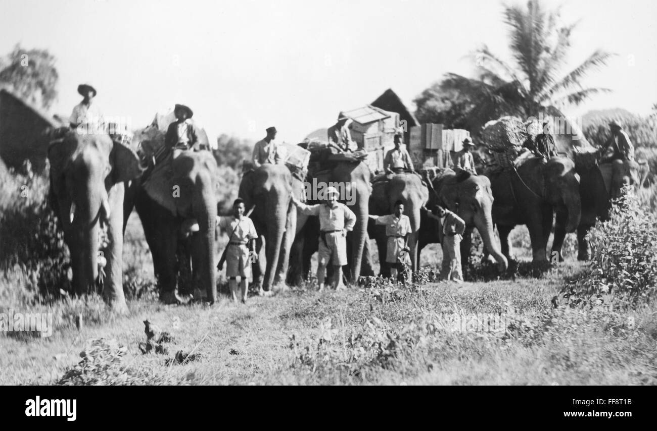 FRANK BUCK (1884-1950). /nAmerican hunter. Buck setting out for his ...