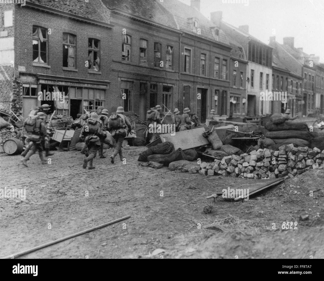 WORLD WAR I: GERMAN ARMY. /nAdvance of the second wave of German shock ...
