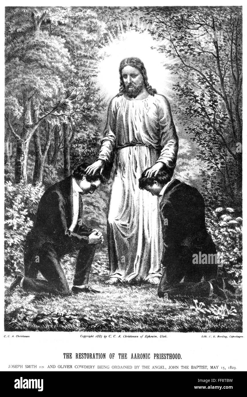 JOSEPH SMITH (1805-1844). /nAmerican founder of the Mormon church. The ...