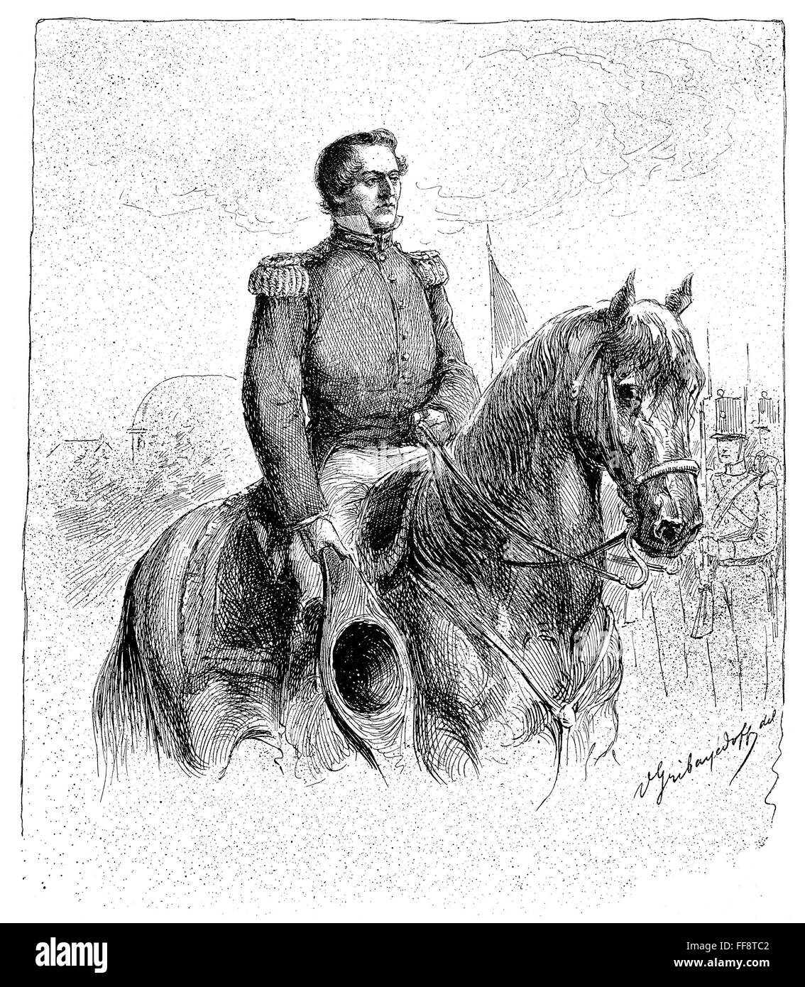 JOSEPH SMITH (1805-1844). /nAmerican founder of the Mormon church. Wood ...
