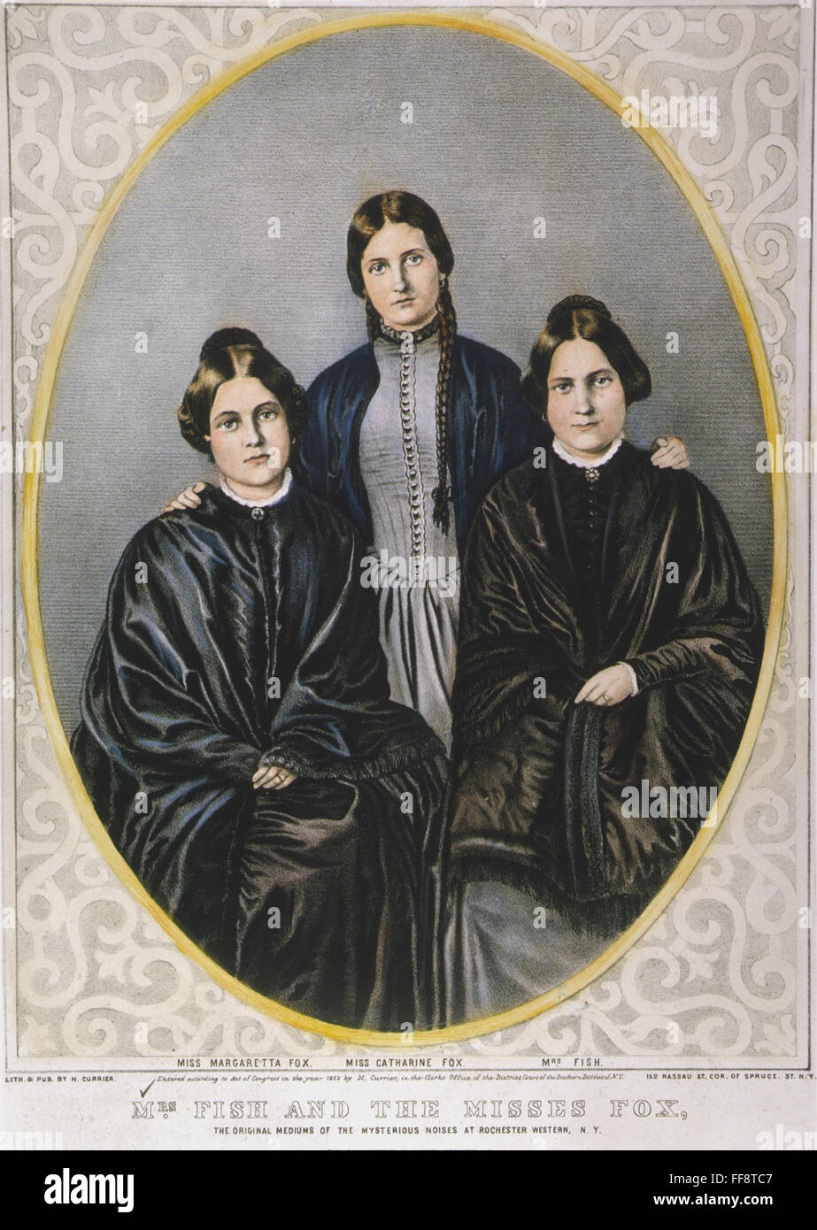 FOX SISTERS, 1852. /nAmerican spiritual mediums and sisters. Margaret ...