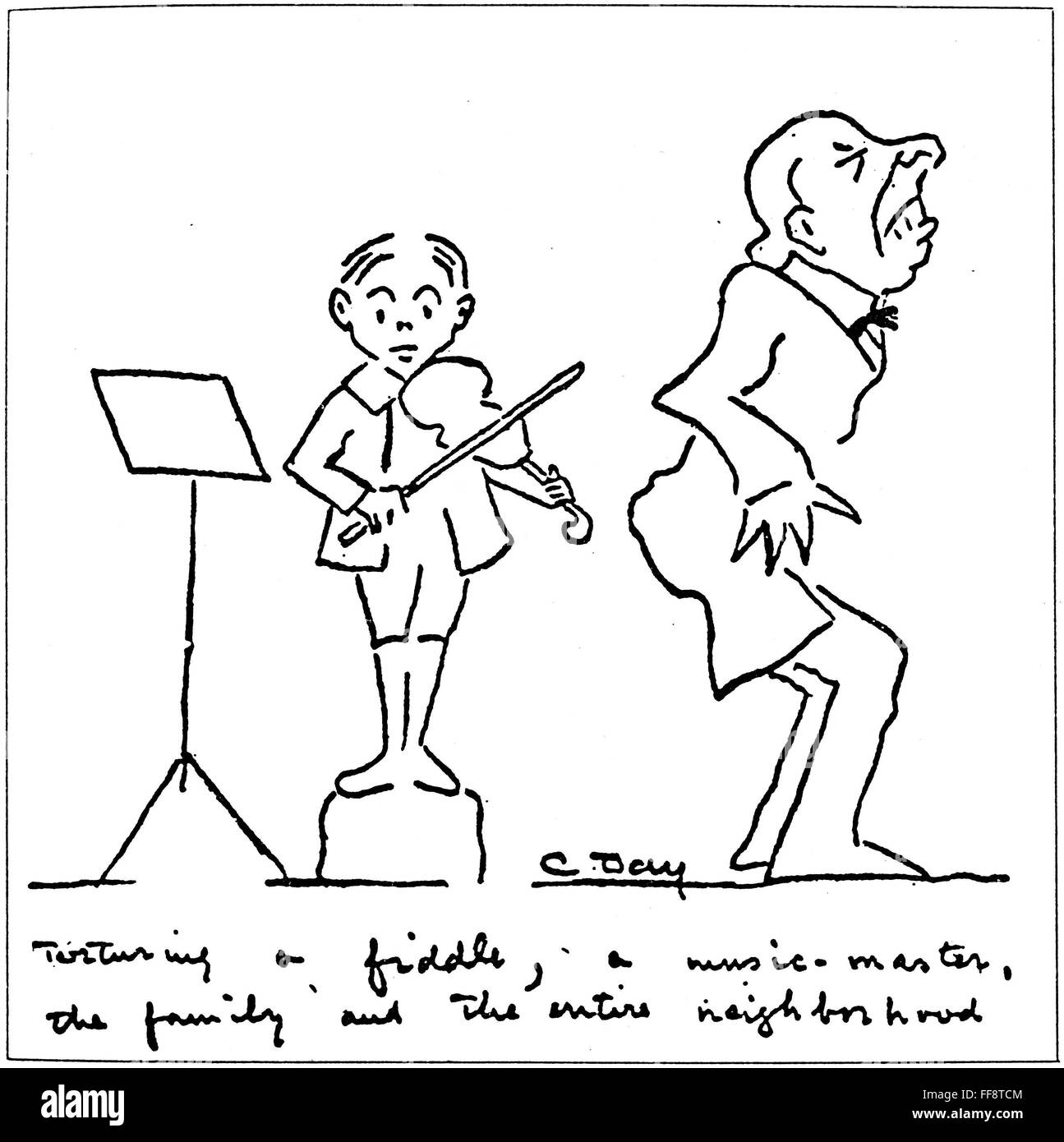 CLARENCE DAY (1874-1935). /nAmerican writer. Illustration by Clarence ...