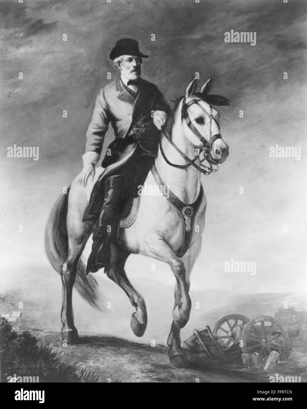 ROBERT EDWARD LEE/n(1807-1870). American Confederate general. Oil on ...