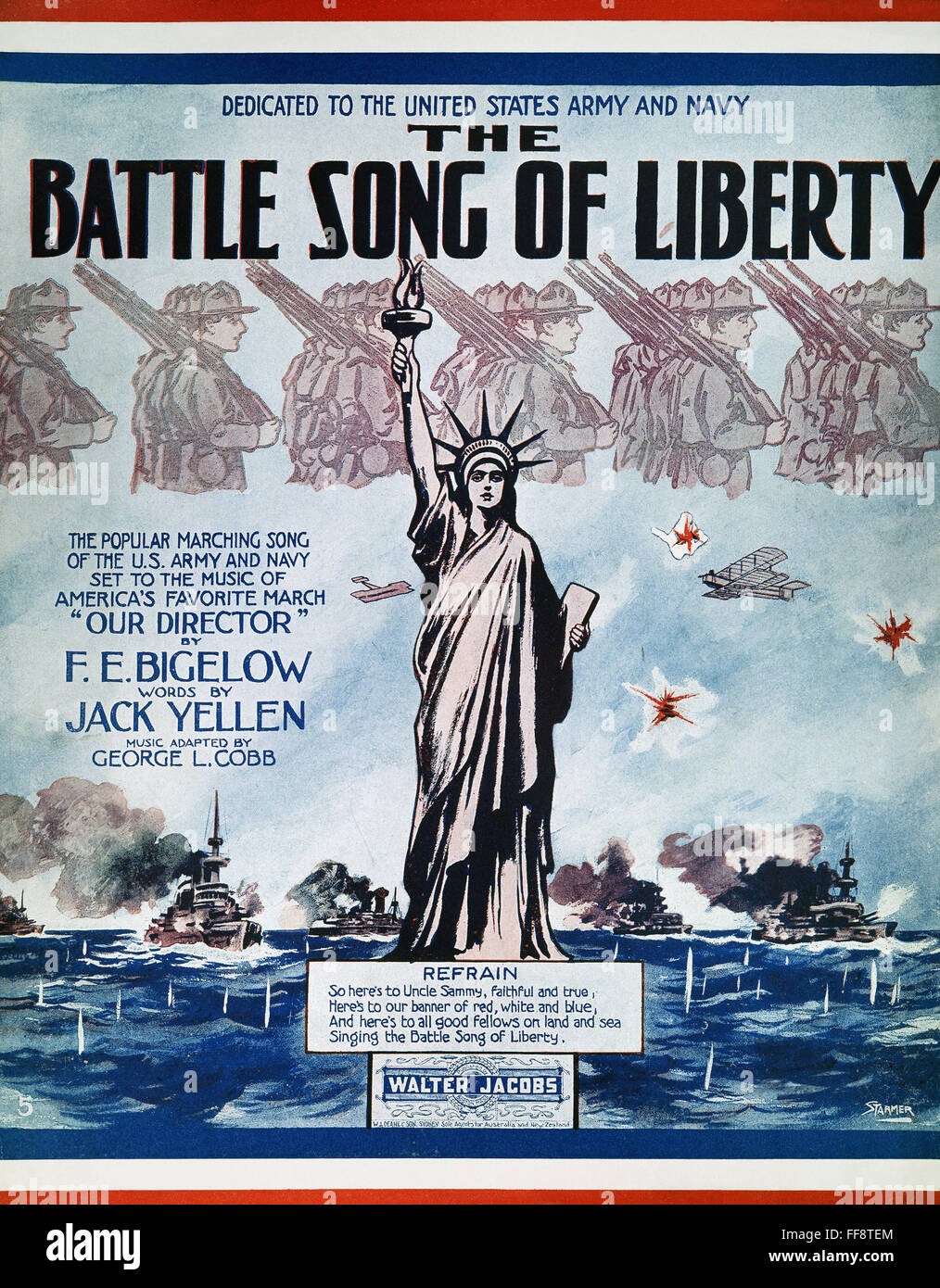 WORLD WAR I: SONG SHEET. /nAmerican sheet music cover of a World War I ...