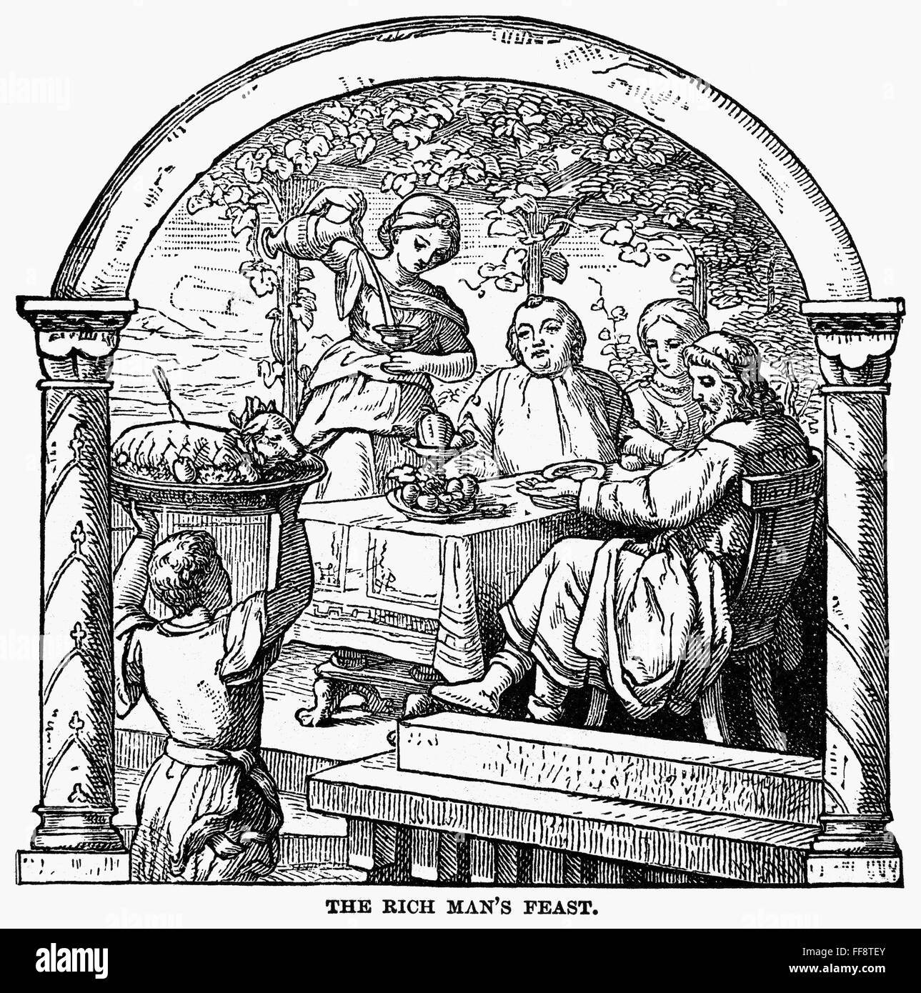 PROPHET NATHAN'S STORY. /n'Rich Man's Feast.' Story of the rich man ...