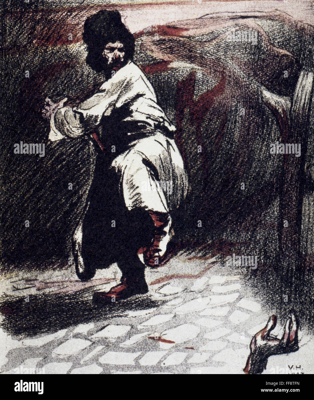 RUSSIA: POGROM CARTOON. /n'Crimes of Tsarism.' French cartoon, 1903, on ...