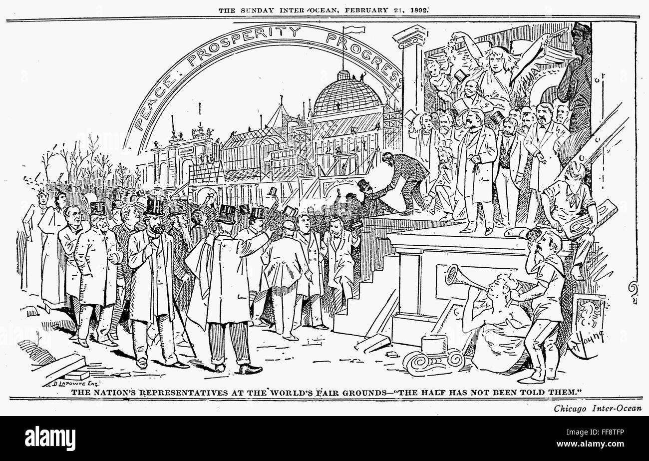 COLUMBIAN EXPOSITION, 1893. /nMembers of Congress from Washington D.C ...