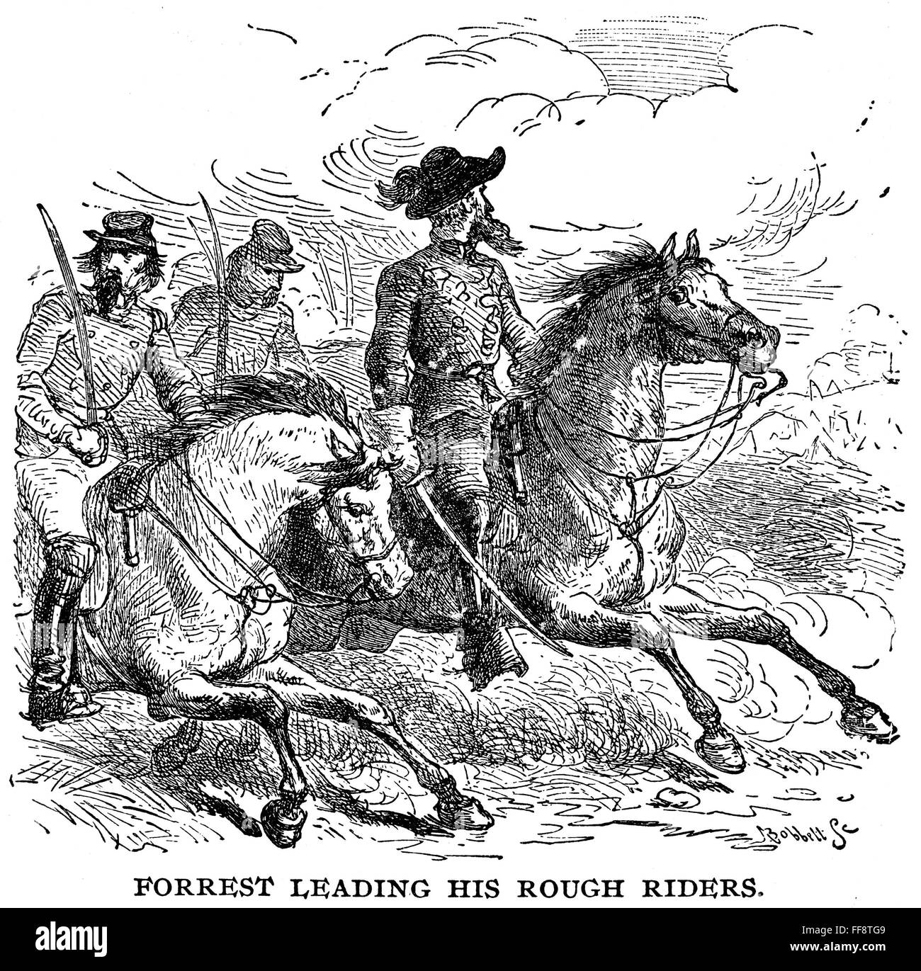 NATHAN BEDFORD FORREST (1821-1877). /nAmerican army officer. Major ...