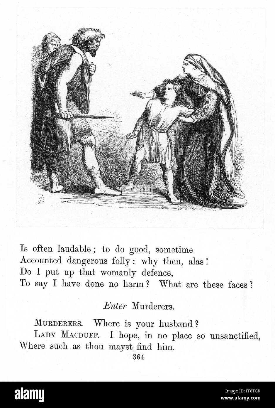 SHAKESPEARE: MACBETH. /nWood engraving after Sir John Gilbert (1817 ...