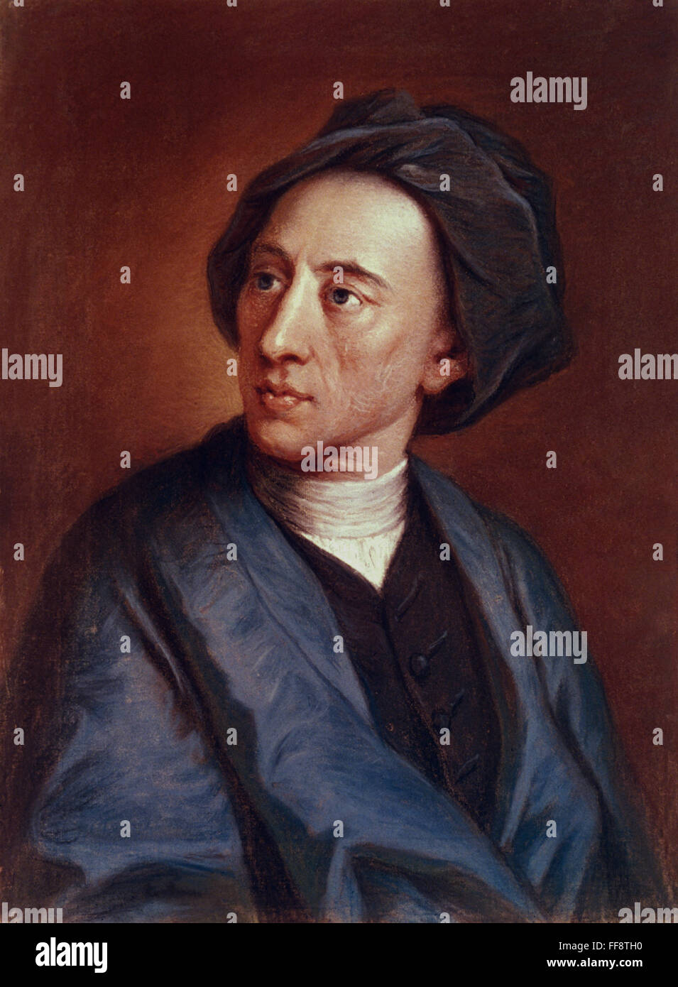 ALEXANDER POPE (1688-1744). /nEnglish poet. Pastel by William Hoare ...