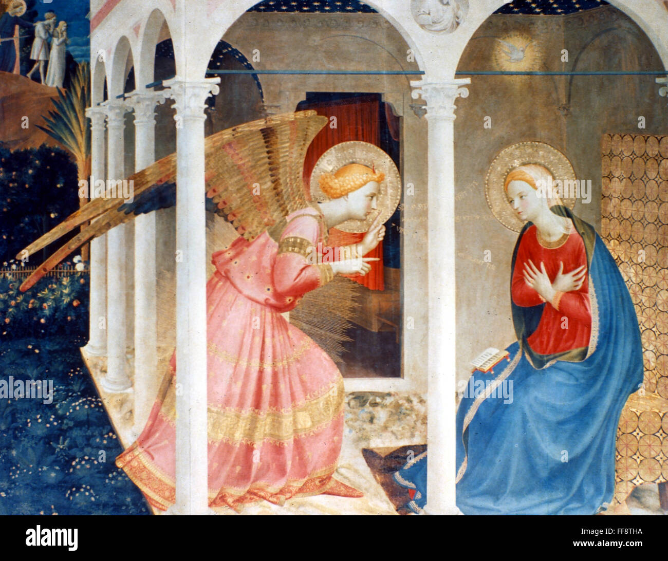 THE ANNUNCIATION, 1434. /n'Annunciation of Cortona.' Tempera on panel, Fra Angelico, 1433-1434 ...