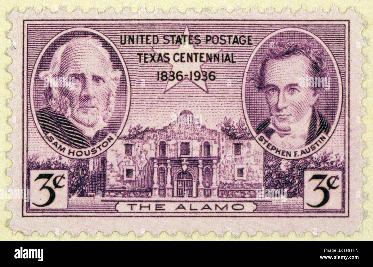 STAMP: TEXAS CENTENARY 1936. /nU.S. postage stamp, 1936, commemorating ...