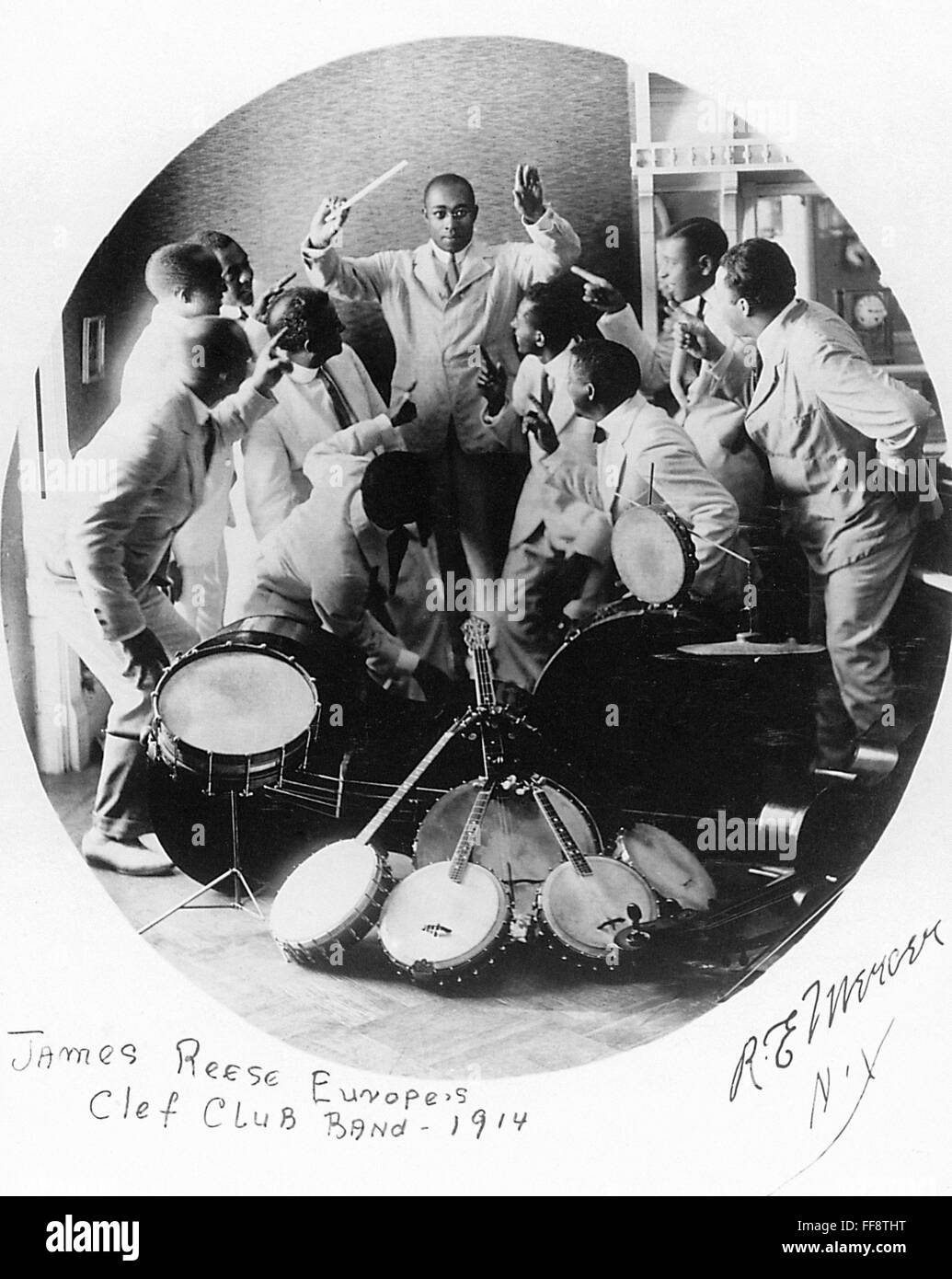 JAZZ BAND, 1914. /nJames Reese Europe and his Clef Club Band of New ...