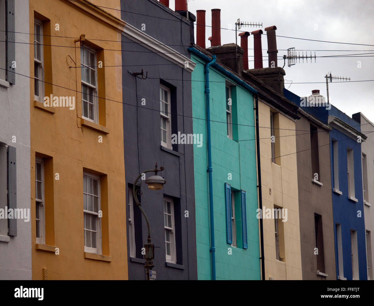 Colorfully painted houses in Park Street, Brighton Stock Photo - Alamy