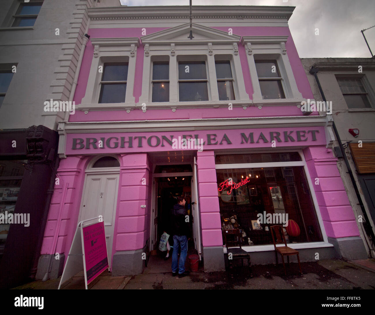 The exterior of Brighton Flea Market on Upper St.James's Street in ...