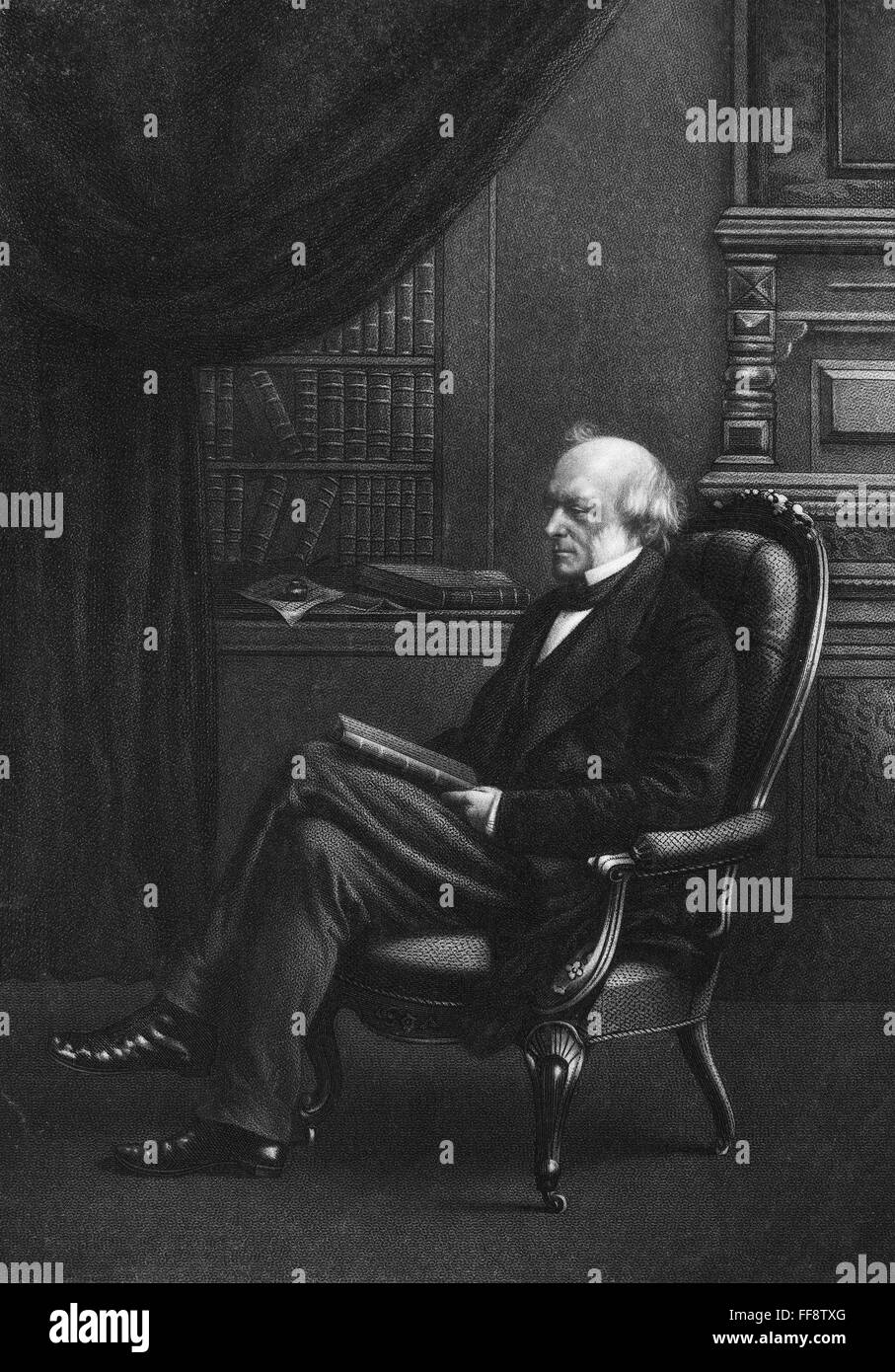 SIR CHARLES LYELL /n(1797-1875). British geologist. Mezzotint, American ...
