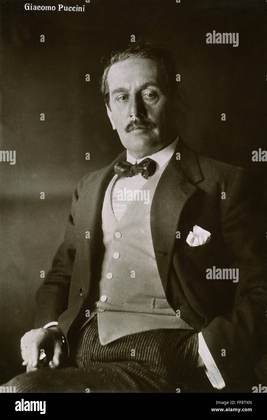 GIACOMO PUCCINI (1858-1924). /nItalian operatic composer Stock Photo ...