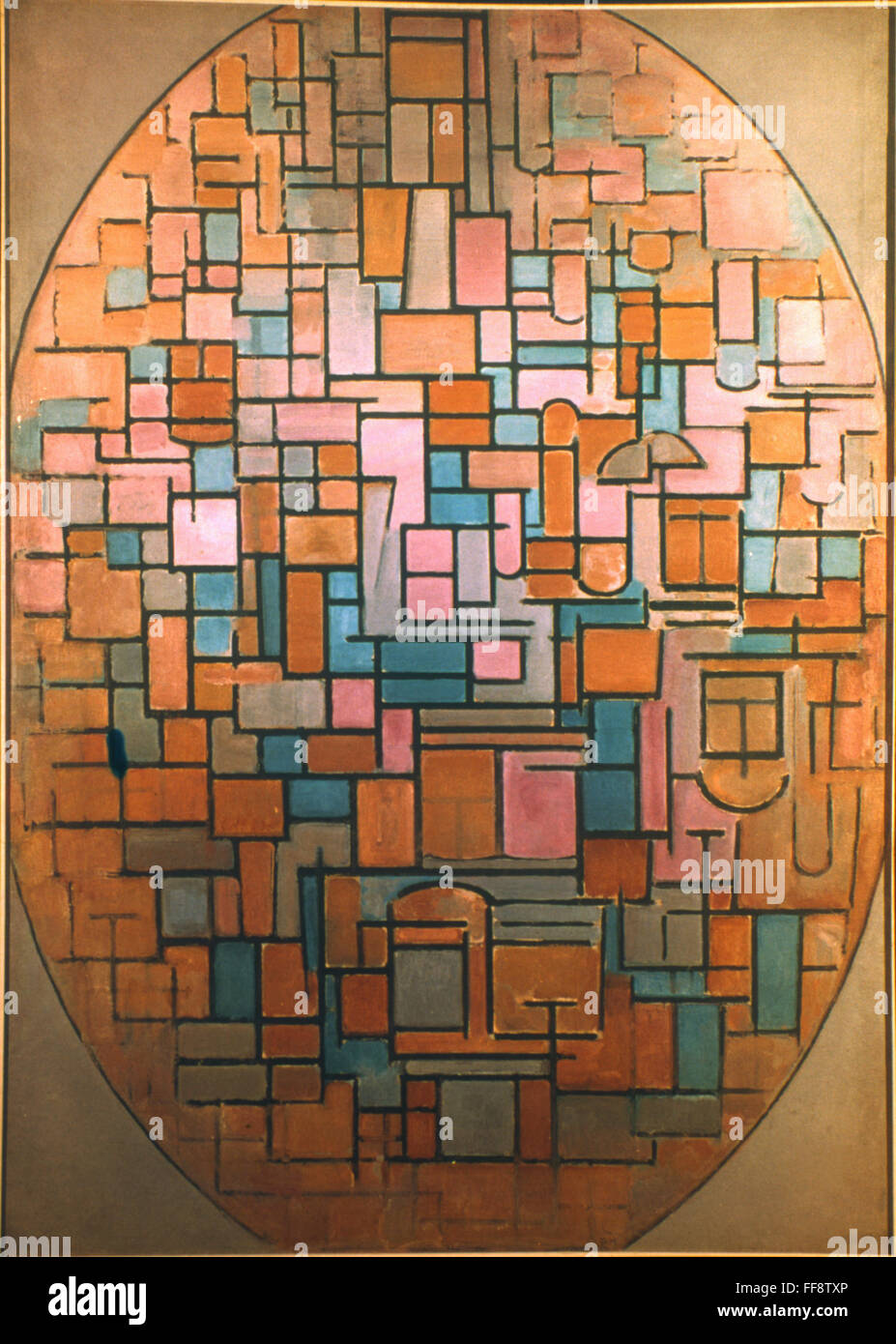MONDRIAN: TABLEAU III. /nTableau III, Oval Composition. Oil on canvas ...