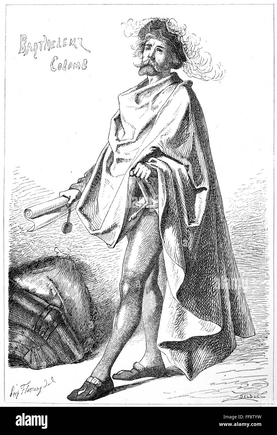 BARTHOLOMEW COLUMBUS /n(c1445-c1514). Italian sea captain in Spanish ...
