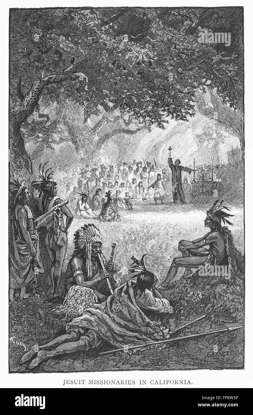 MISSIONARIES: CALIFORNIA. /nSpanish Jesuit missionaries in California ...
