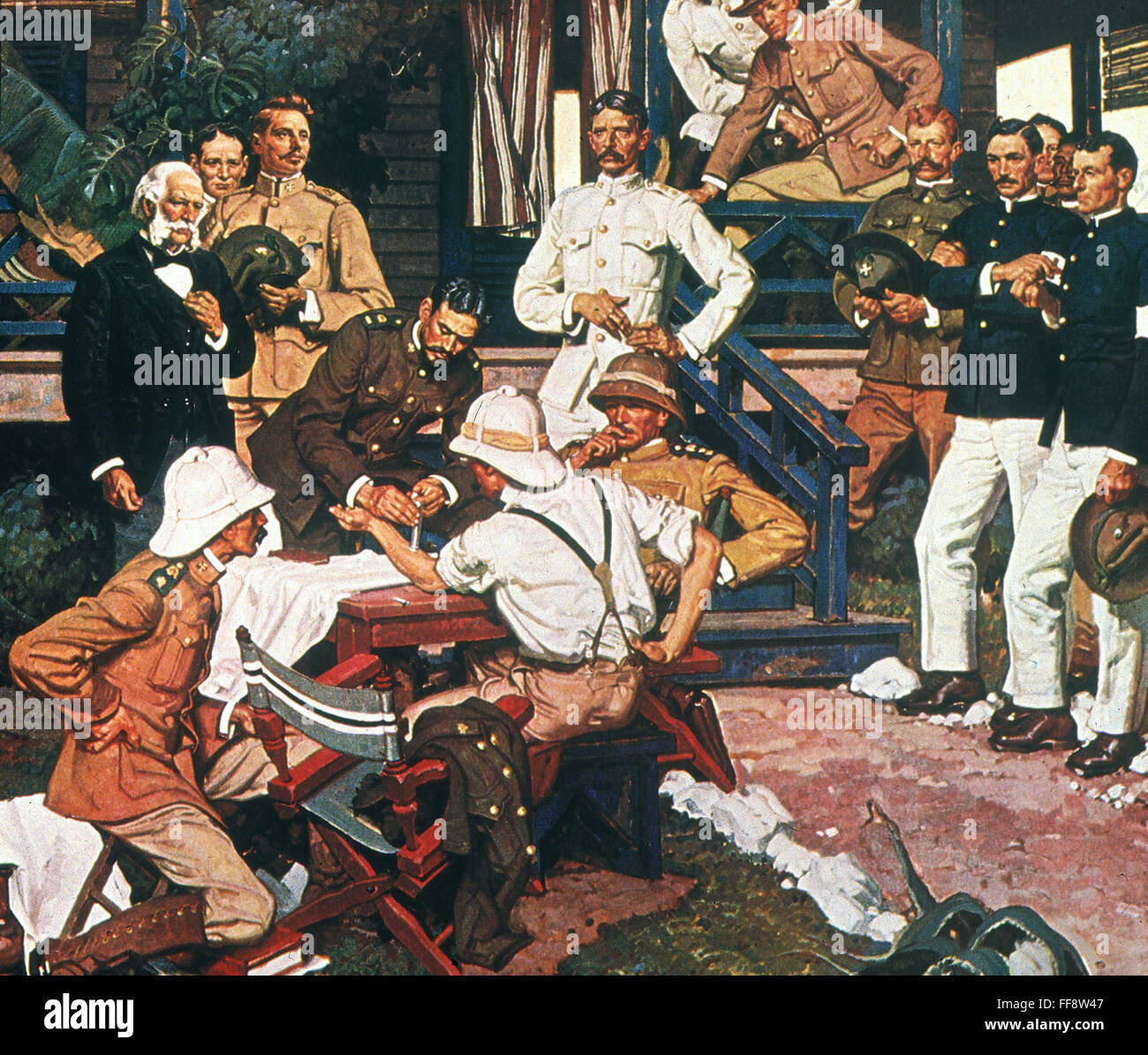 YELLOW FEVER, CUBA, c1900. /n'Conquerors of Yellow Fever.' Cuban ...